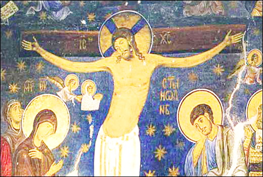 Jevandjelje po Luki - Raspeće Isusa Hrista i dva razbojnika na krstu